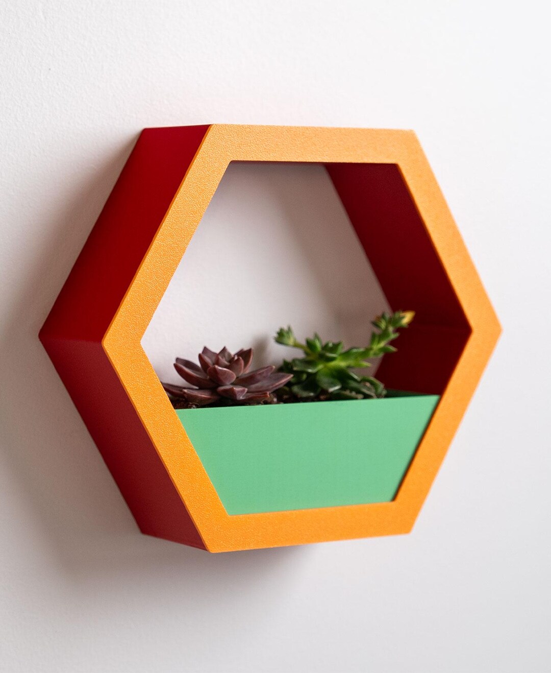 Hexagon Wall Planter | 3D Printed Planter for Indoor Plants ...