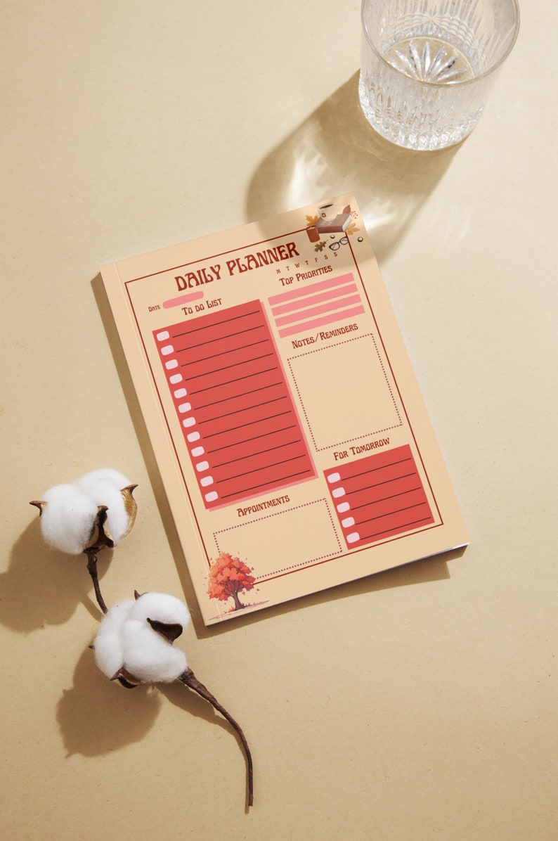 Autumnal Daily Digital Planner Bundle, Digital Download, 6 Sheets, PDF ...