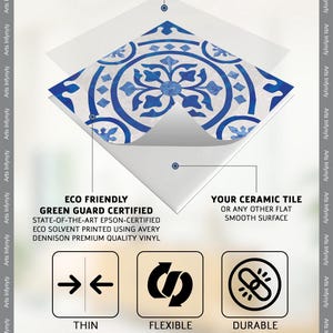 Pearl Sapphire Blue Peel and Stick Tile Stickers | Kitchen Backsplash ...