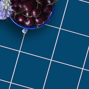 Suede Blue Floor Tile Stickers | Kitchen, Bathroom & Wall Tile Decals ...