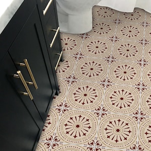 Italian Chiave Floor Tile Stickers | Peel and Stick Backsplash Tile ...
