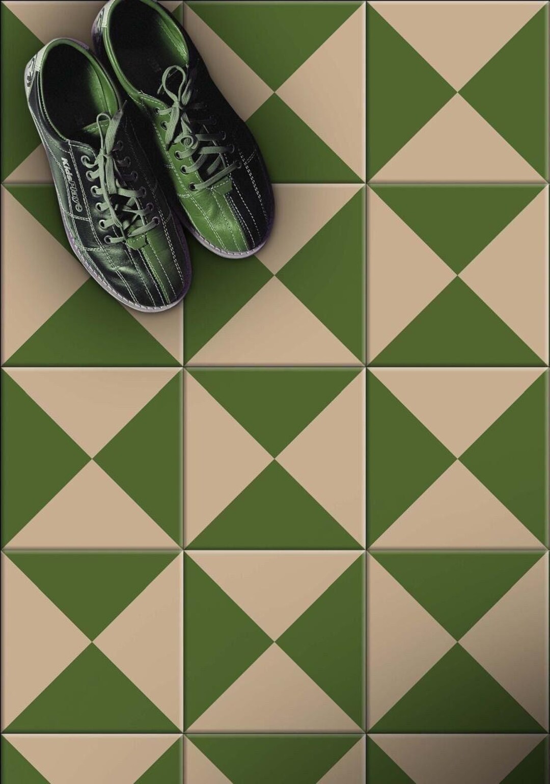 Peel and Stick Olive & Khaki Tile Stickers Kitchen Bathroom Decal, Wall ...