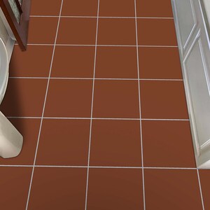 Solid Burnt Cinnamon Tile Stickers Kitchen, Bathroom, Wall Tile Decal ...