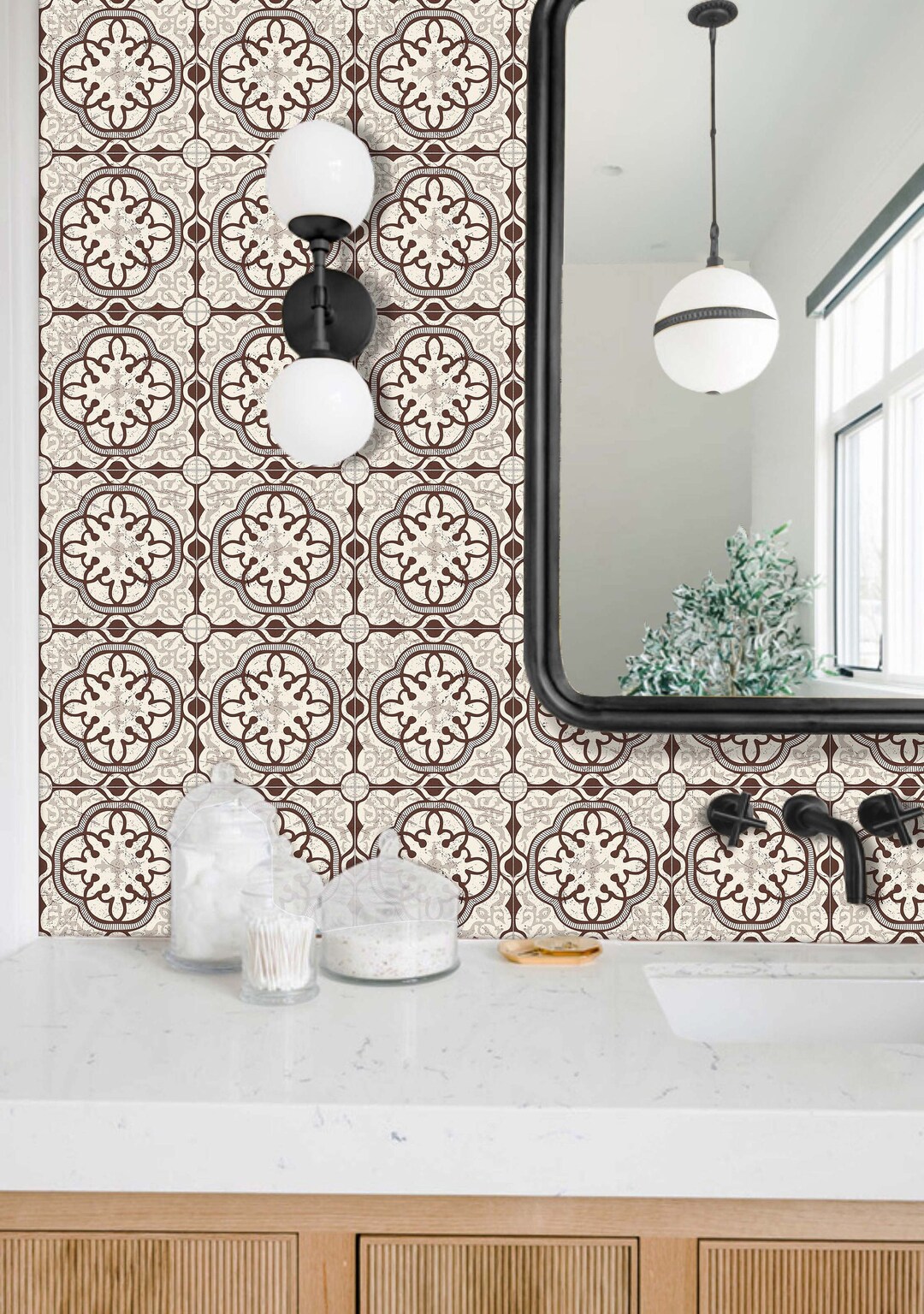 Peel and Stick Floor Tiles Stickers Self Adhesive Kitchen - Etsy