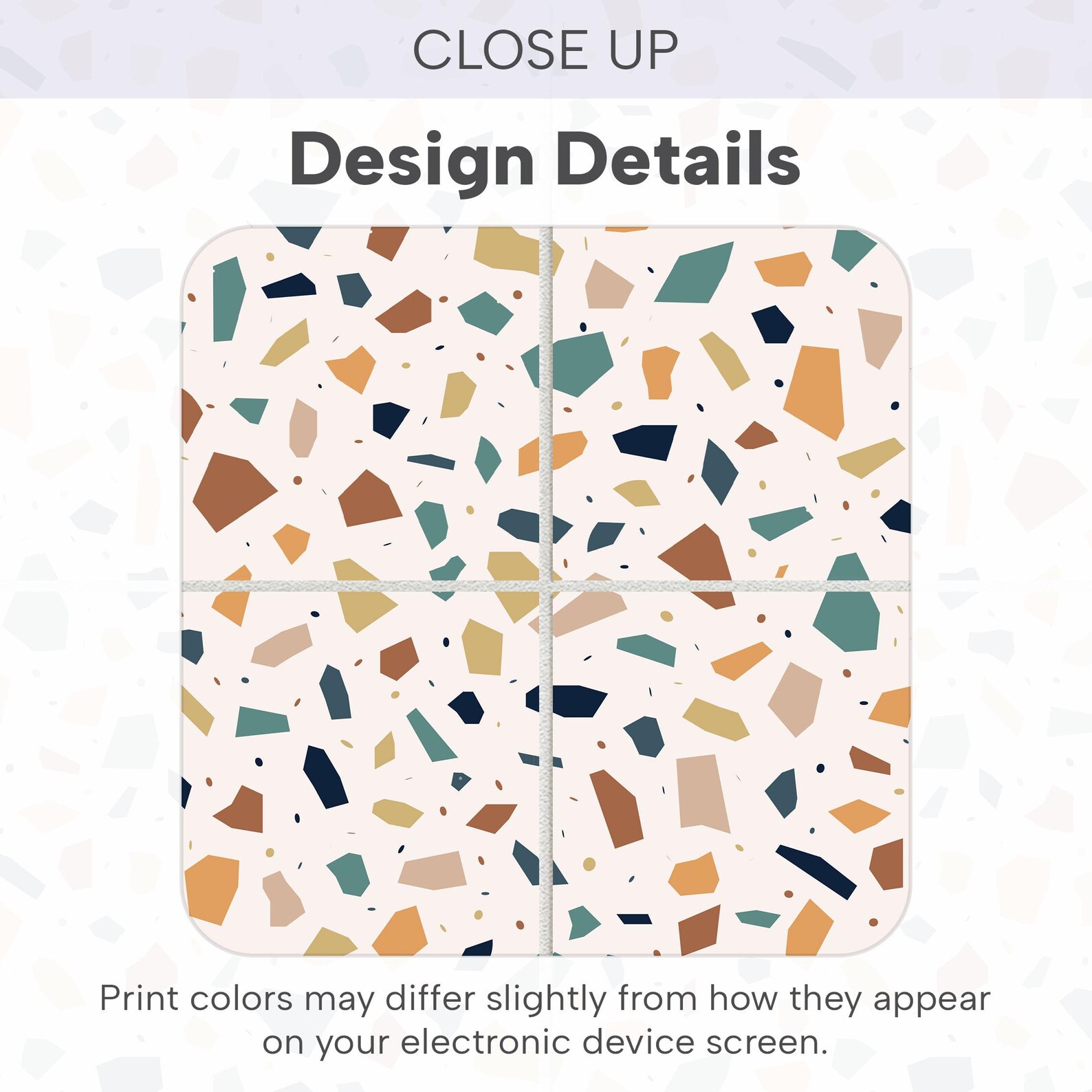 Colorful Terrazzo Mosaic Tile Stickers | Peel and Stick Kitchen ...