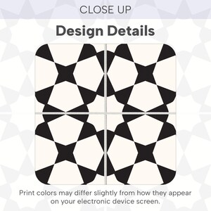 Classic Seamless Black Pattern Tile Vinyl | Peel and Stick Tiles Decal ...