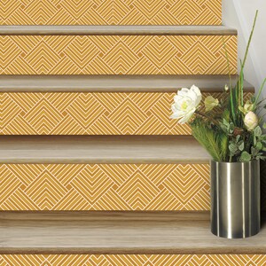 Yellow Seamless Floor Tile Stickers | Peel and Stick Kitchen ...