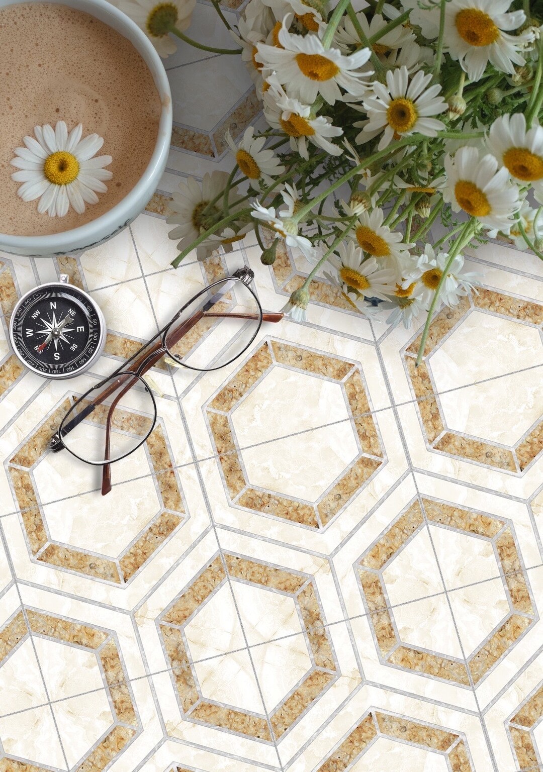 Marble Square Peel and Stick Tile Stickers Kitchen, Bathroom ...