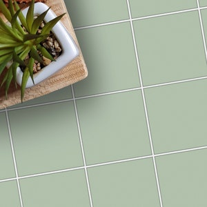 Teresa's Green Floor Tile Stickers | Peel and Stick Backsplash Tile ...