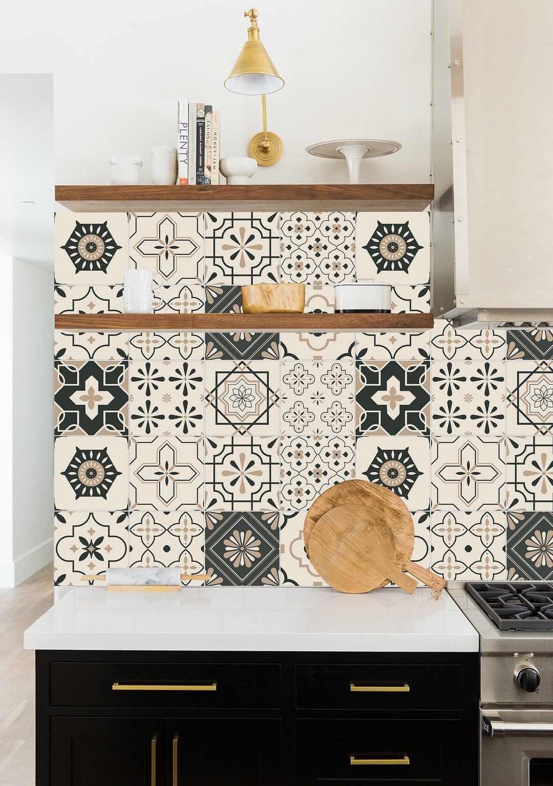 Peel and Stick Arabic Kitchen Tile Stickers Hand Crafted - Etsy