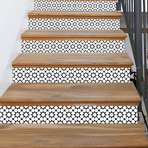 Classic Seamless Black Pattern Tile Vinyl | Peel and Stick Tiles Decal ...