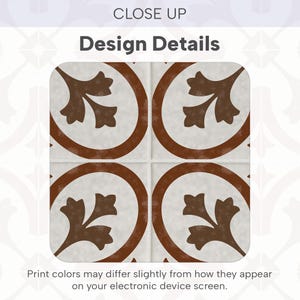 TULIP Red Peel and Stick Floor Tile Decals | Kitchen, Bathroom Wall ...