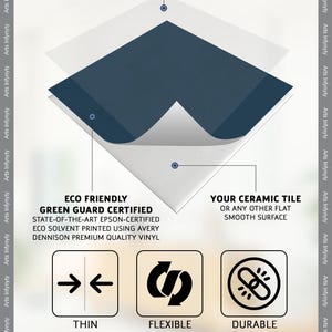 Dark Blue & Cream Texture Peel and Stick Tile Stickers | Antiskid Floor ...