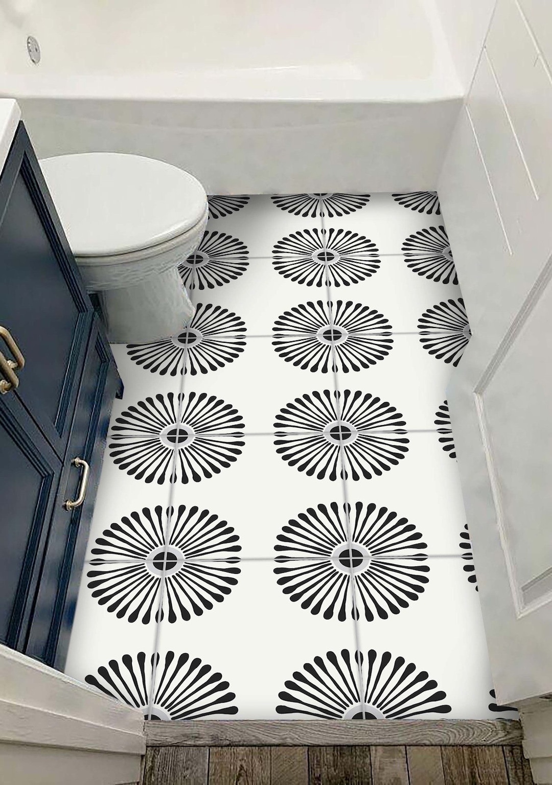 ANEJO EMMELINE Peel & Stick Floor Tile Stickers | Kitchen, Bathroom ...