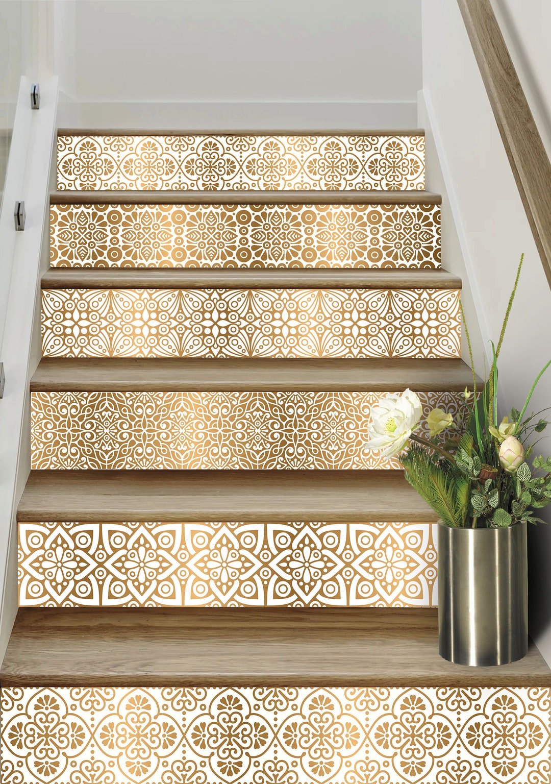 Morocco Stair Riser Decal | Peel and Stick Stair Decals | Waterproof ...