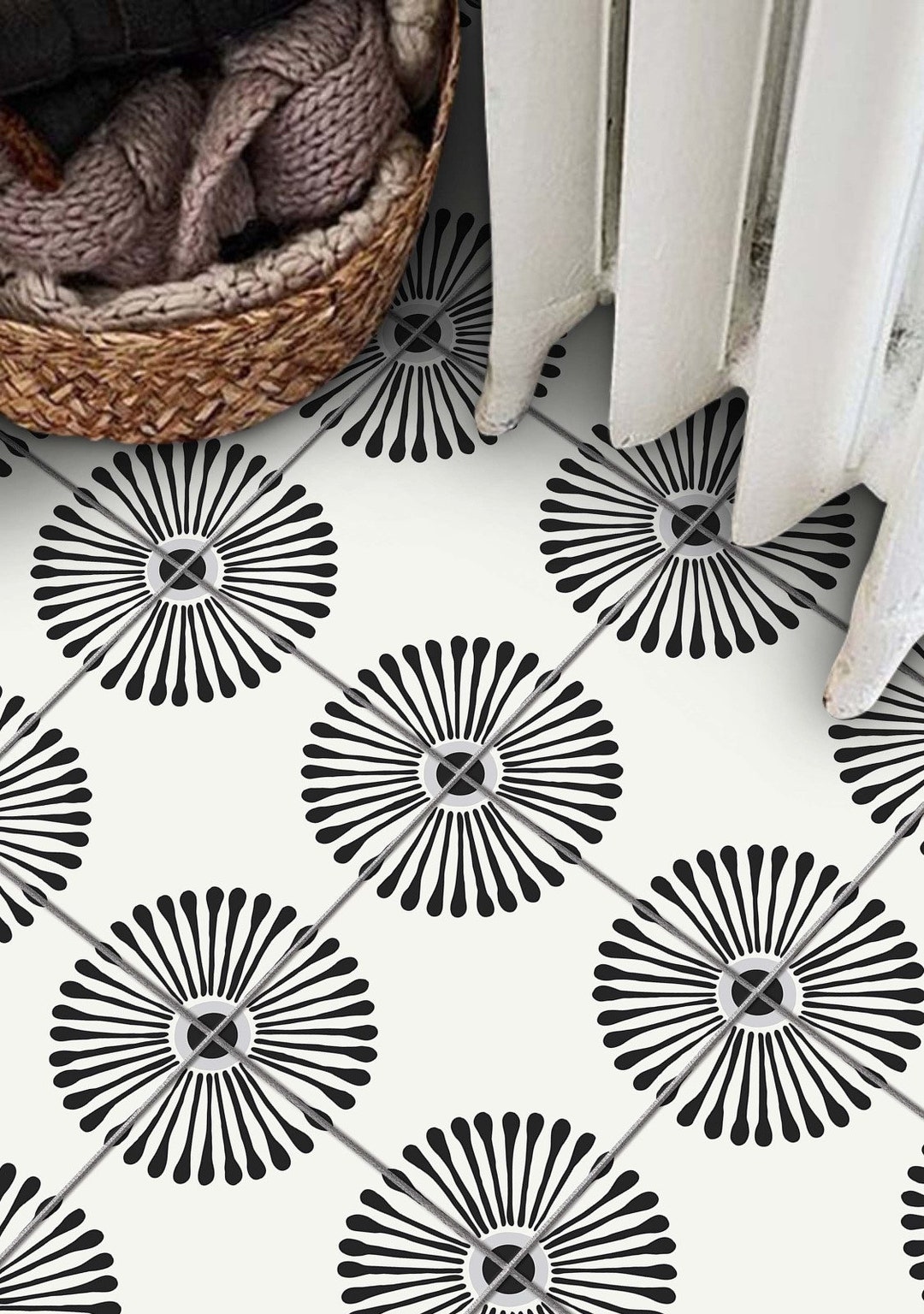 ANEJO EMMELINE Peel & Stick Floor Tile Stickers | Kitchen, Bathroom ...
