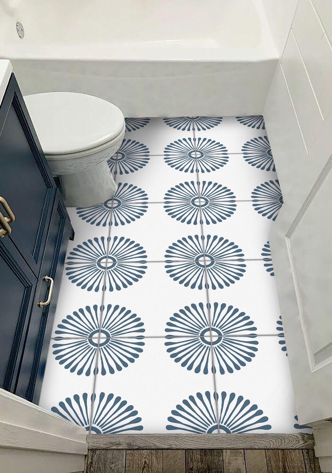 ANEJO EMMELINE Peel & Stick Floor Tile Stickers | Kitchen, Bathroom ...