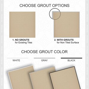 Peel and Stick Beige Texture Tile Stickers | Antiskid Floor Tile Vinyl ...