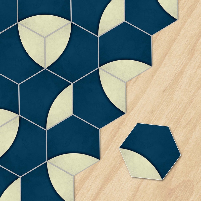 Hexagon Tile Decal - Etsy