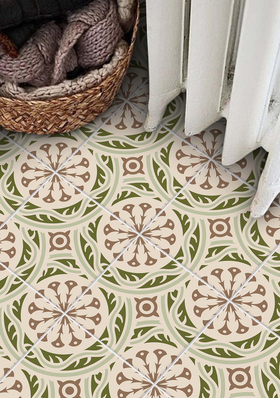 Italian Seamless Peel and Stick Tile Stickers | Kitchen Bathroom Wall ...