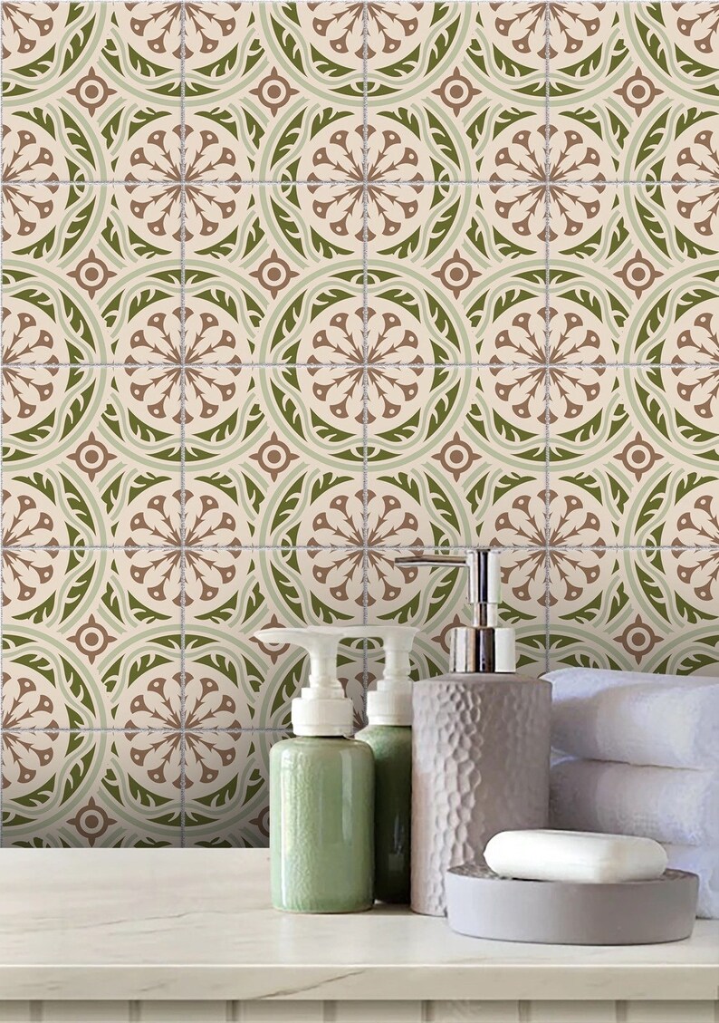Italian Seamless Peel and Stick Tile Stickers | Kitchen Bathroom Wall ...