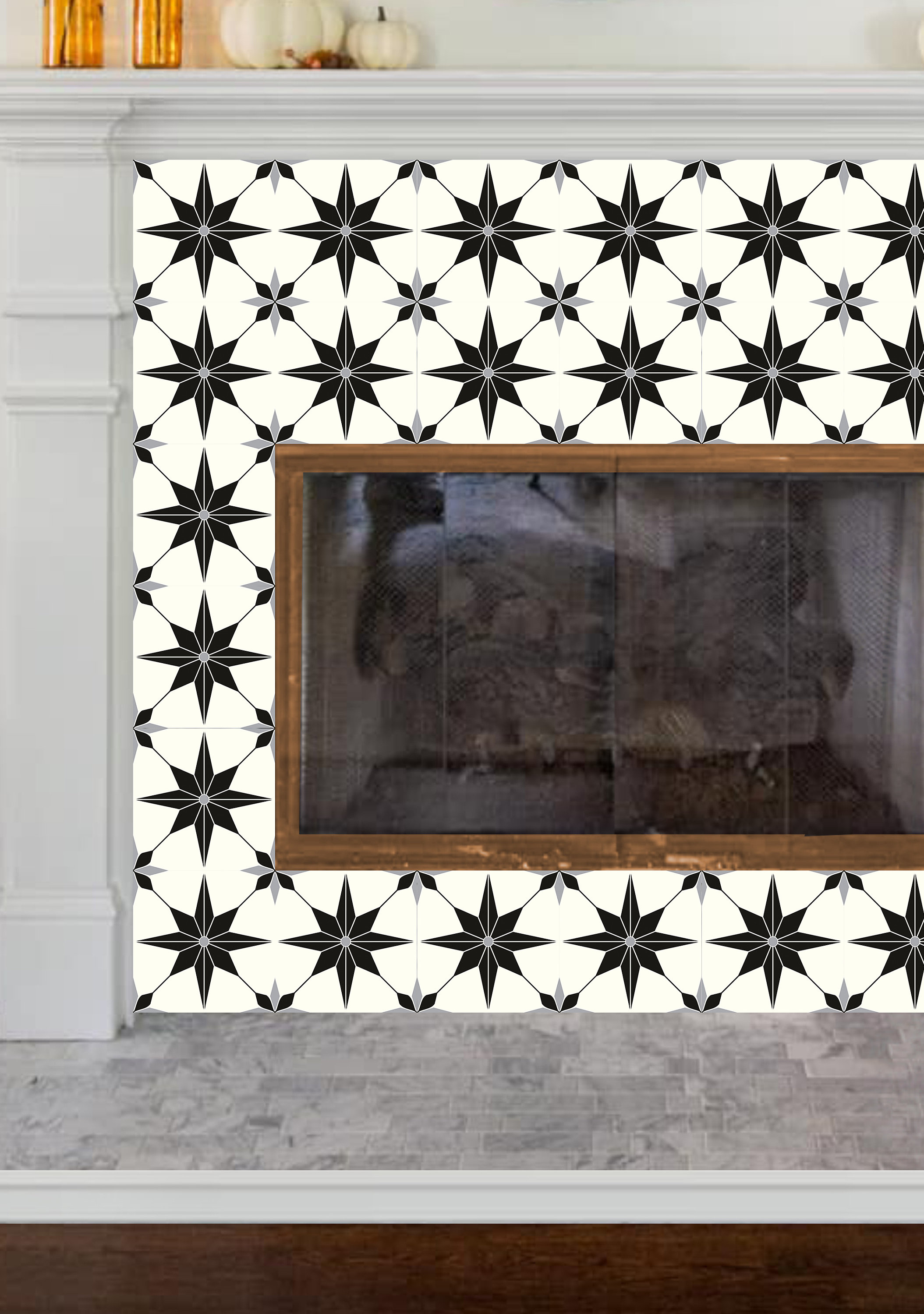 Porcelain Peel and Stick Tile Sticker Kitchen Bathroom Wall - Etsy