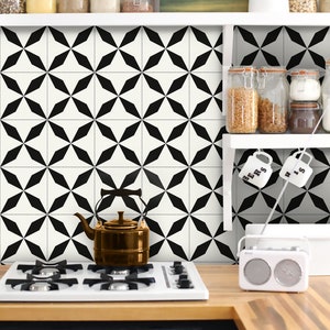 Peel and Stick Floor Tile Stickers Removable Kitchen, Bathroom, Wall ...