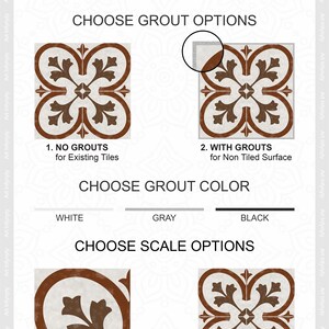 TULIP Red Peel and Stick Floor Tile Decals | Kitchen, Bathroom Wall ...