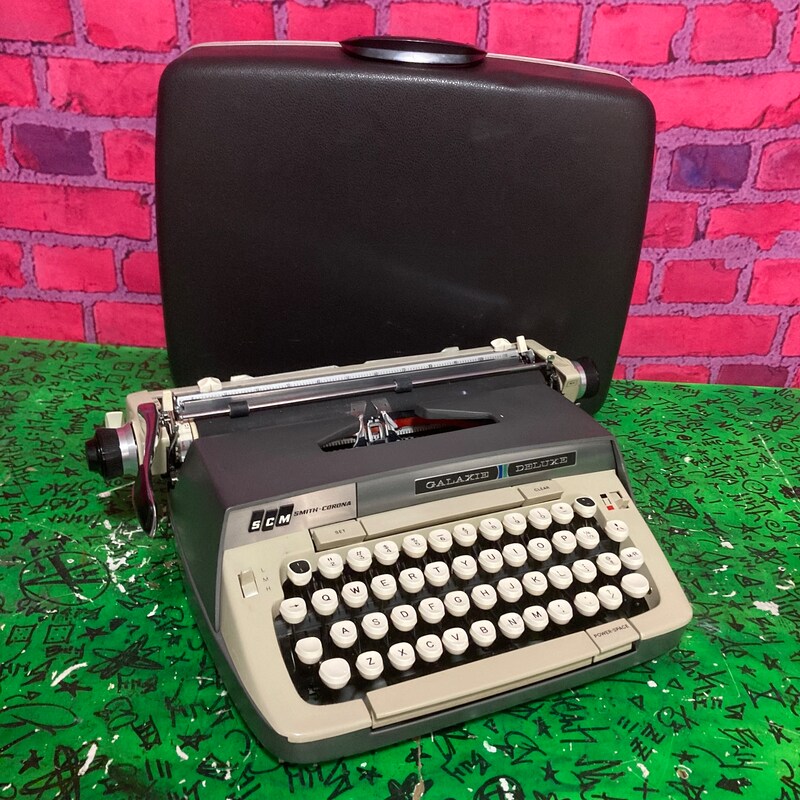 Blue Typewriter - Etsy