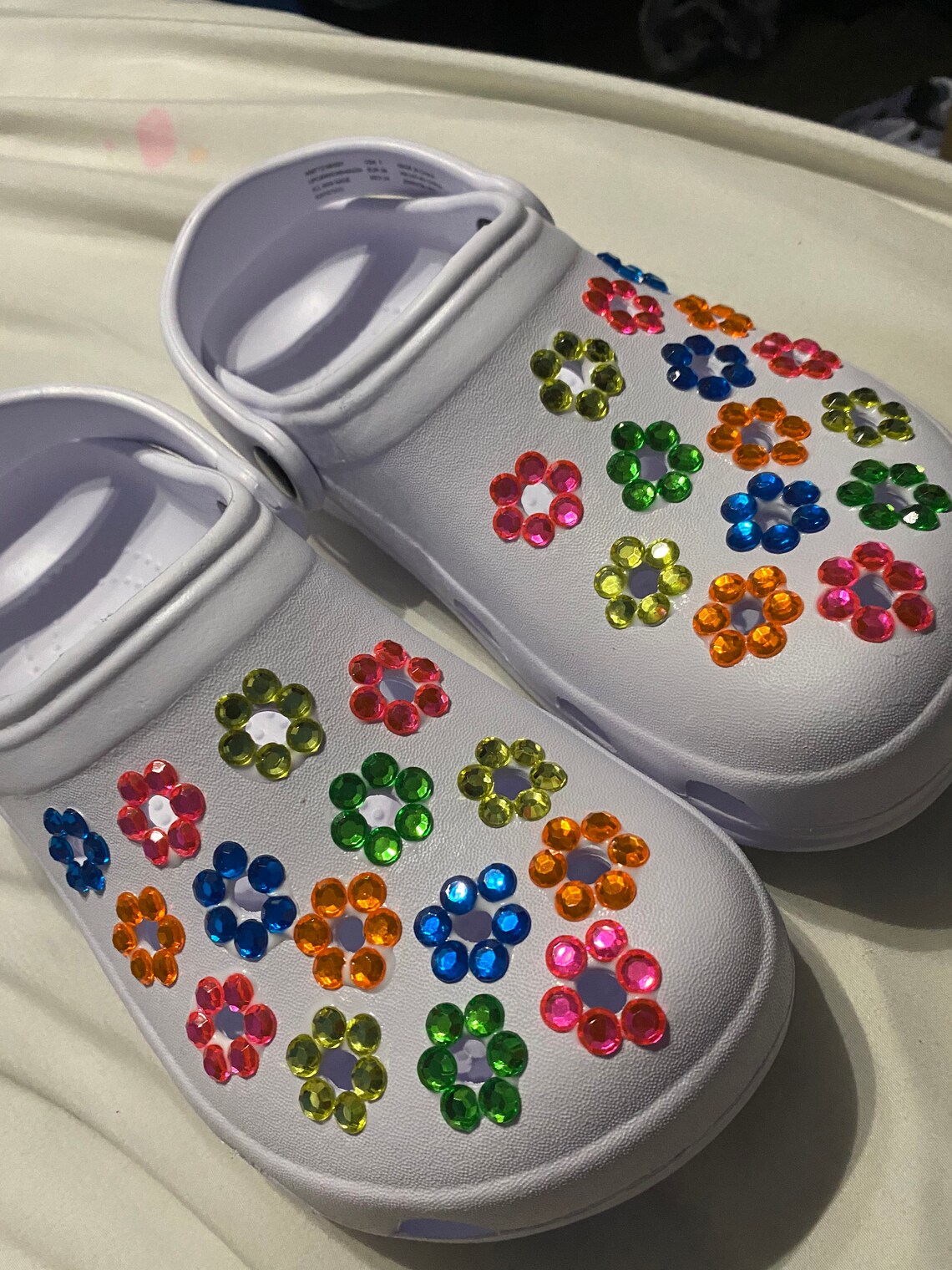 Floral custom crocs | Etsy