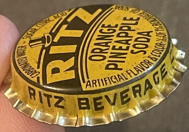 Antique Vintage 1940s Ritz Orange Pineapple Soda Cork Bottle - Etsy