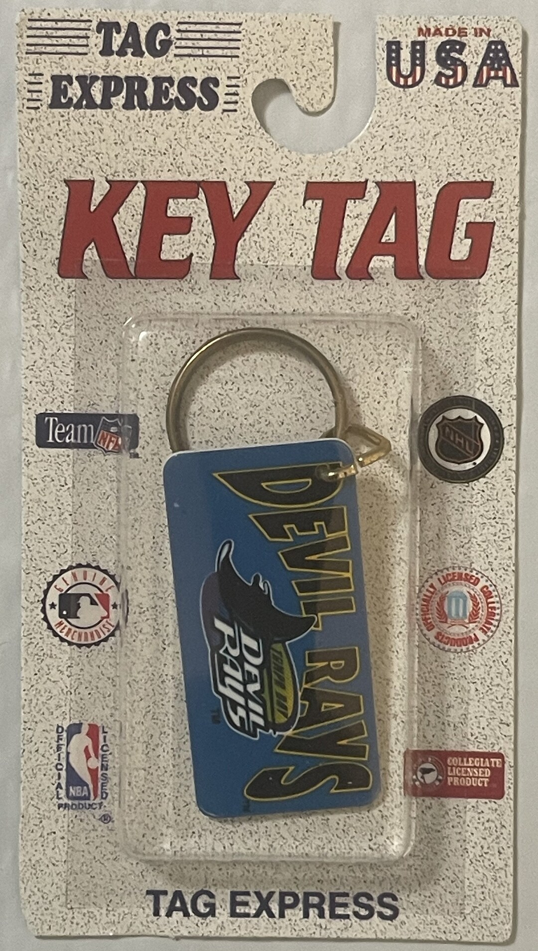 Vintage 1990s Tampa Bay Devil Rays Keychain Key Chain MLB Memorabilia ...
