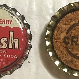 Rare Vintage 1950s Strawberry Crush Soda Cork Bottle Cap, Evanston, IL ...