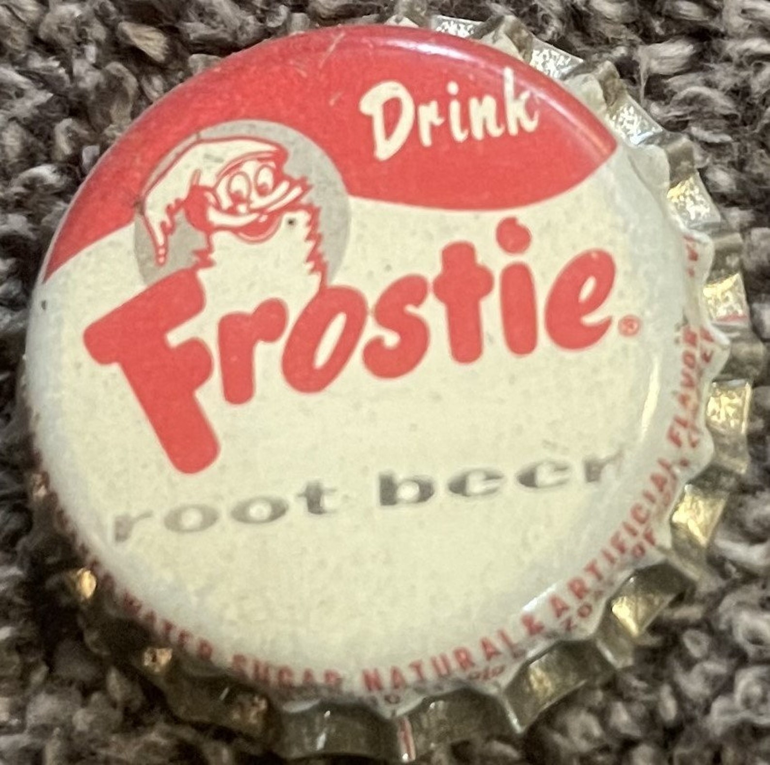Antique Vintage 1960s Frostie Root Beer Cork Bottle Cap - Etsy