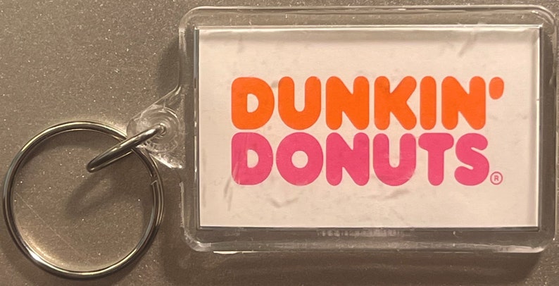 Vintage 1990s Dunkin’ Donuts Coffee Coolatta Promotional Keychain — NOS ...