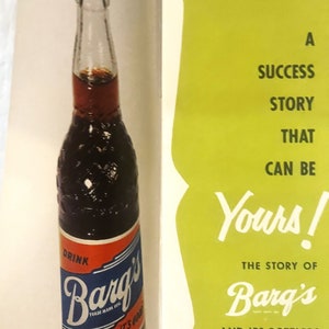 Antique Vintage 1956 Barq's Root Beer Advertising Pamphlet, American ...