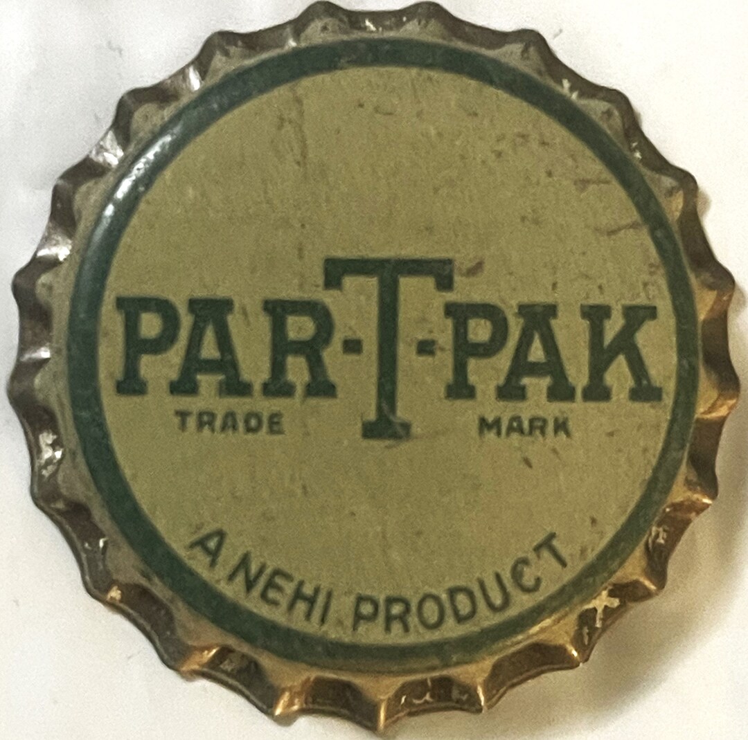 Vintage 1940s Par-t-pak Cork Bottle Cap, Americas Party Drink, Grand ...