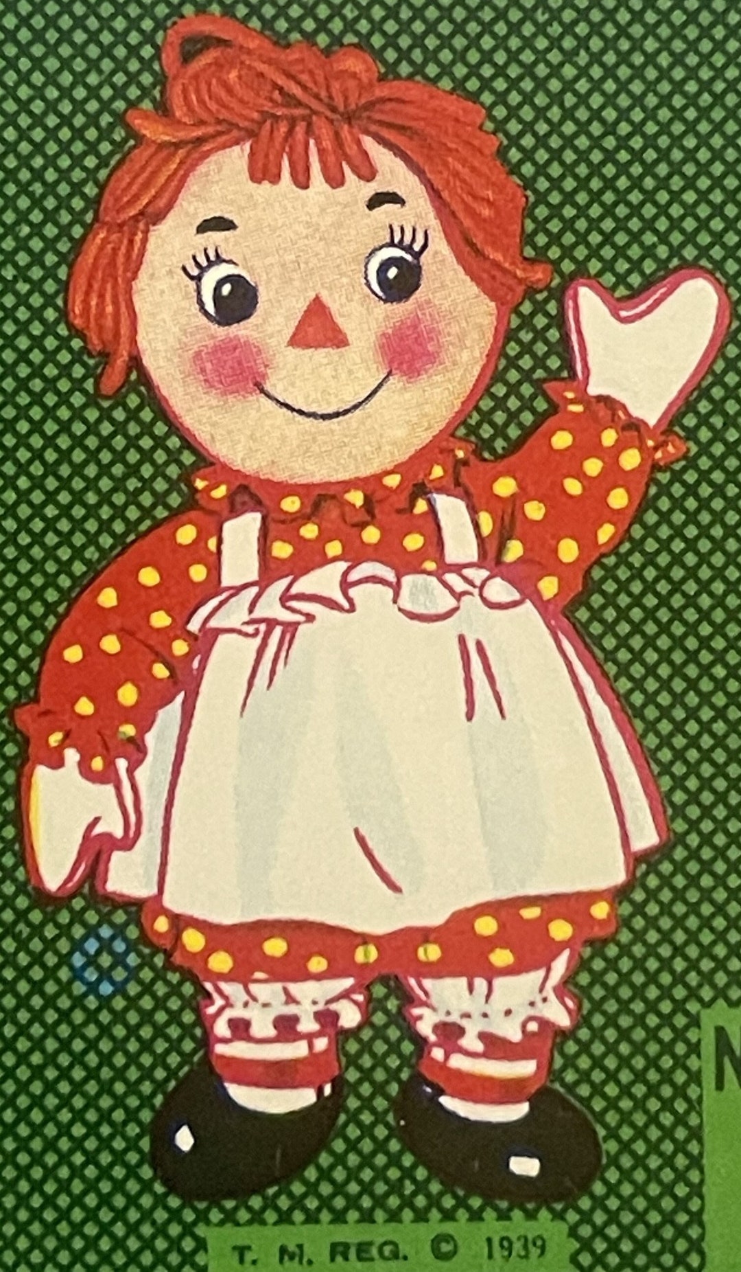 Vintage 1960s Raggedy Ann Can Label, Chicago, IL, American and Illinois ...