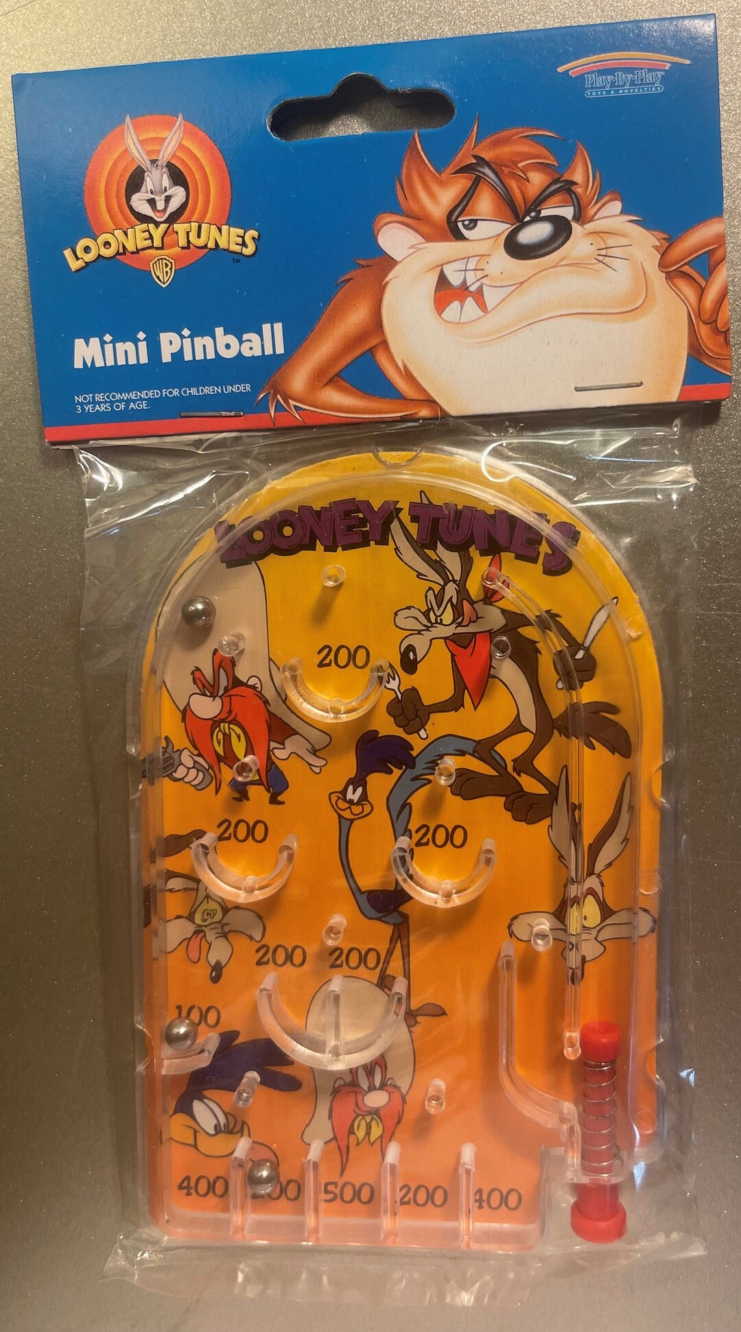 Vintage 1997 Looney Tunes Pinball Game, Roadrunner, Wile E. Coyote ...