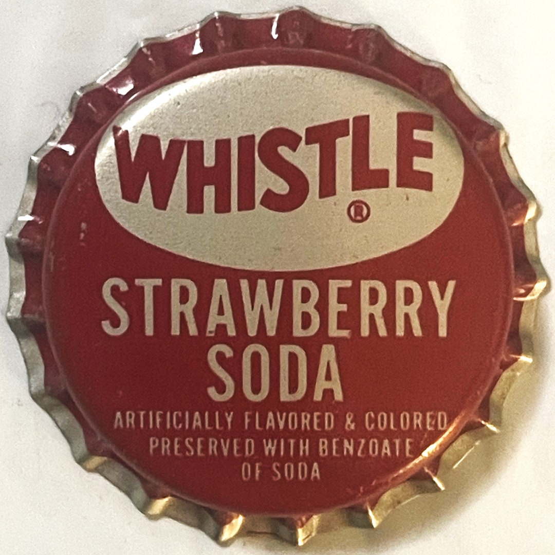Vintage 1970s Whistle Strawberry Soda Bottle Cap — Tampa FL - Etsy