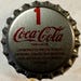 Vintage 1970s "1" Coca-cola Coke Bottle Cap, Old Swirl Logo ...