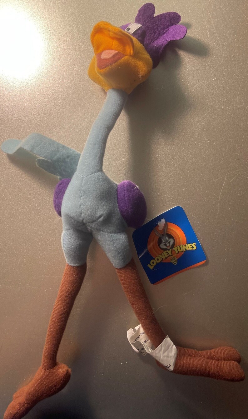 Vintage 1997 Looney Tunes Road Runner Plush — Warner Bros. — New With ...