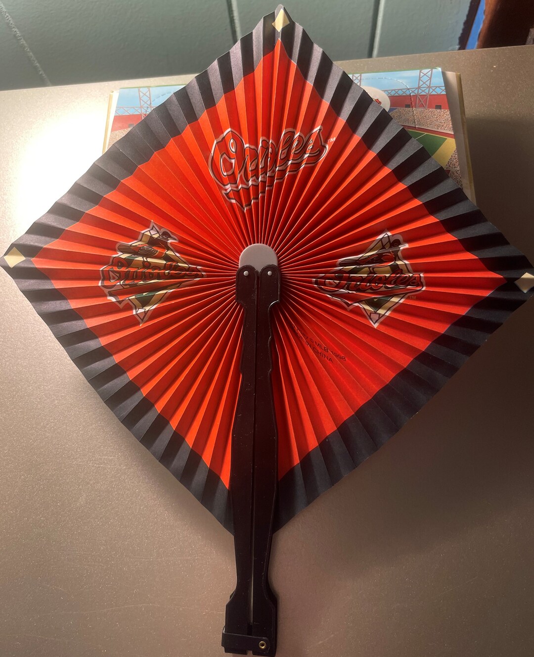Vintage 1998 MLB Folding Fan Baltimore Orioles, It’s Baseball Season ...