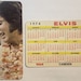 Vintage 1974 Elvis Presley Card Calendar RCA Records Aloha From Hawaii ...
