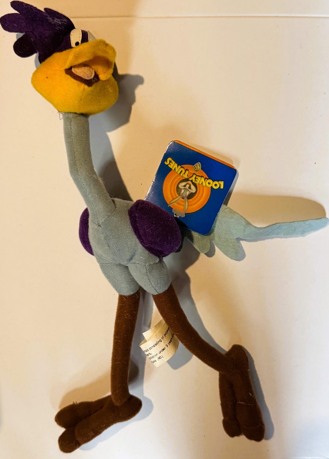 Vintage 1997 Looney Tunes Road Runner Plush — Warner Bros. — New With ...