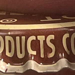 Antique Vintage Tru Root Beer Cork Bottle Cap, Baltimore, MD 1940s ...