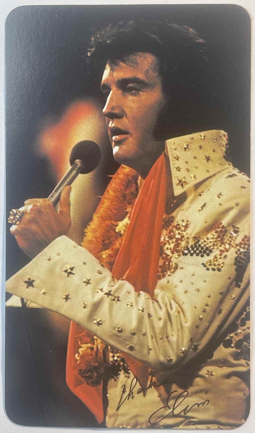 Vintage 1976 Elvis Presley Card Calendar RCA Records Music Memorabilia ...