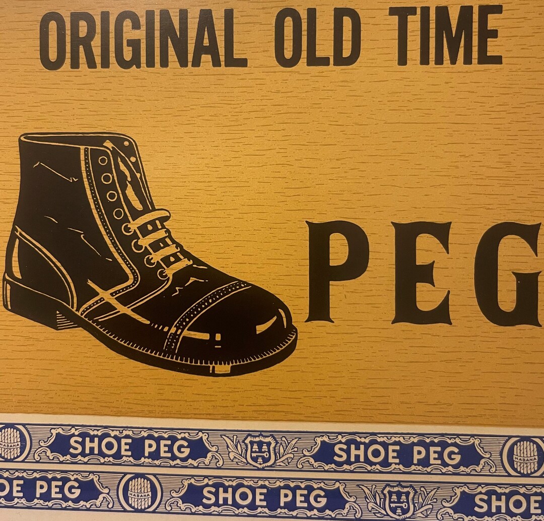 Antique Vintage Original Old Time Shoe Peg Cigar Label 1900s 1920s - Etsy