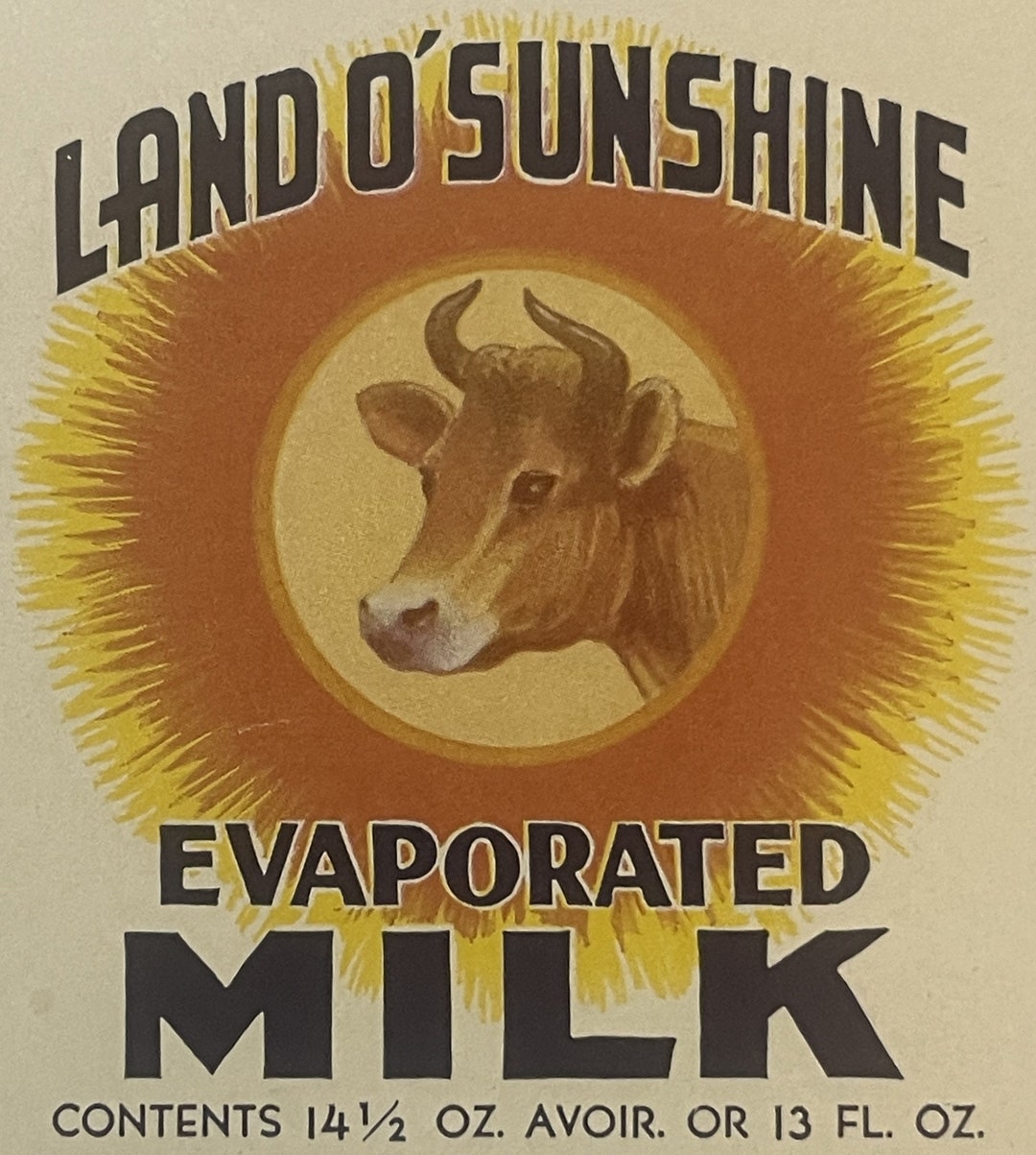 Very Rare Antique Vintage 1920s Land O' Sunshine Label, Jacksonville ...