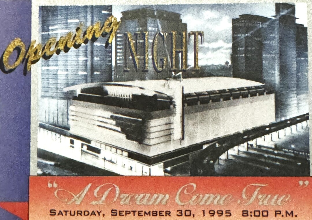 Vintage 1995 Fleetcenter Opening Night Ticket, "a Dream Come True" TD ...